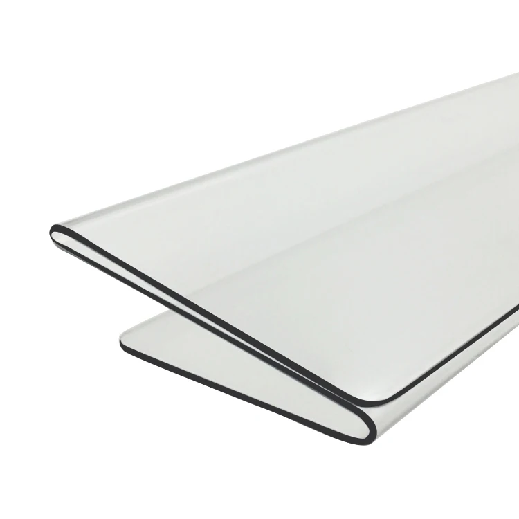 Factory Plastic Extrusion Supermarket Clear Acrylic Price Ticket Holder ...