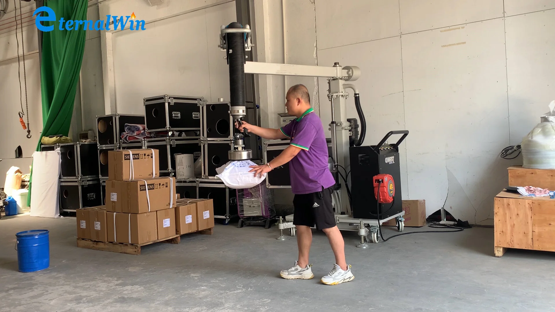 30kg-100kg Intelligent Vacuum Tube Lift Suction Cup Pad Lifter