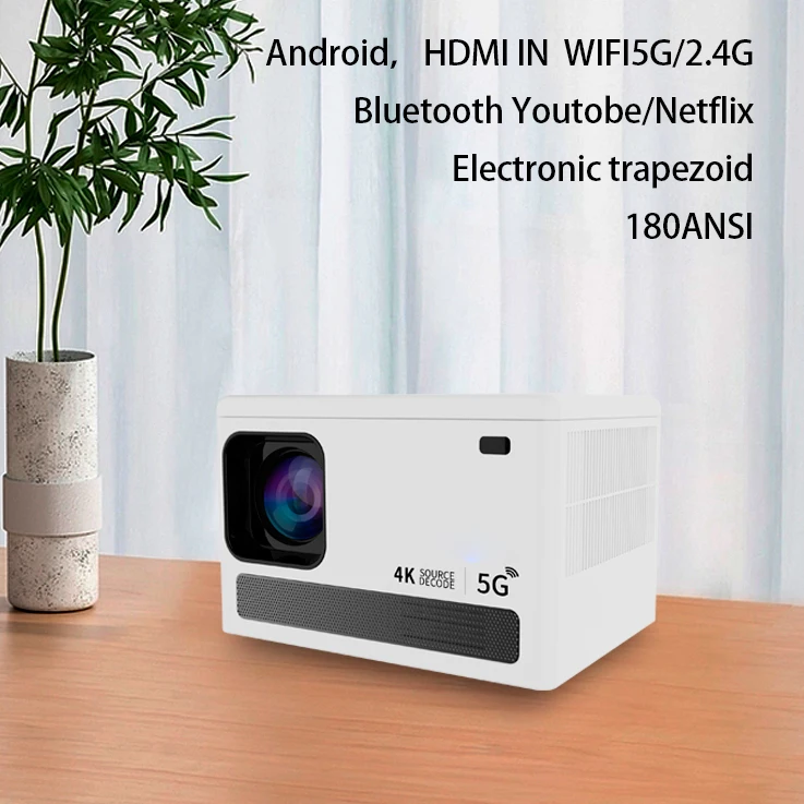 Hot Sell Outdoor Portable Projector 4K 720P Screen Android Home Office ...