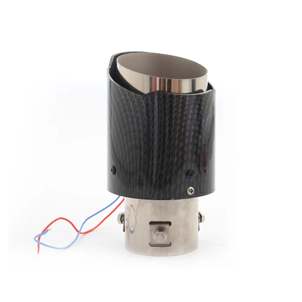 Universal Oem Red Blue Fire Flame Universal Car Exhaust Tip With Led ...