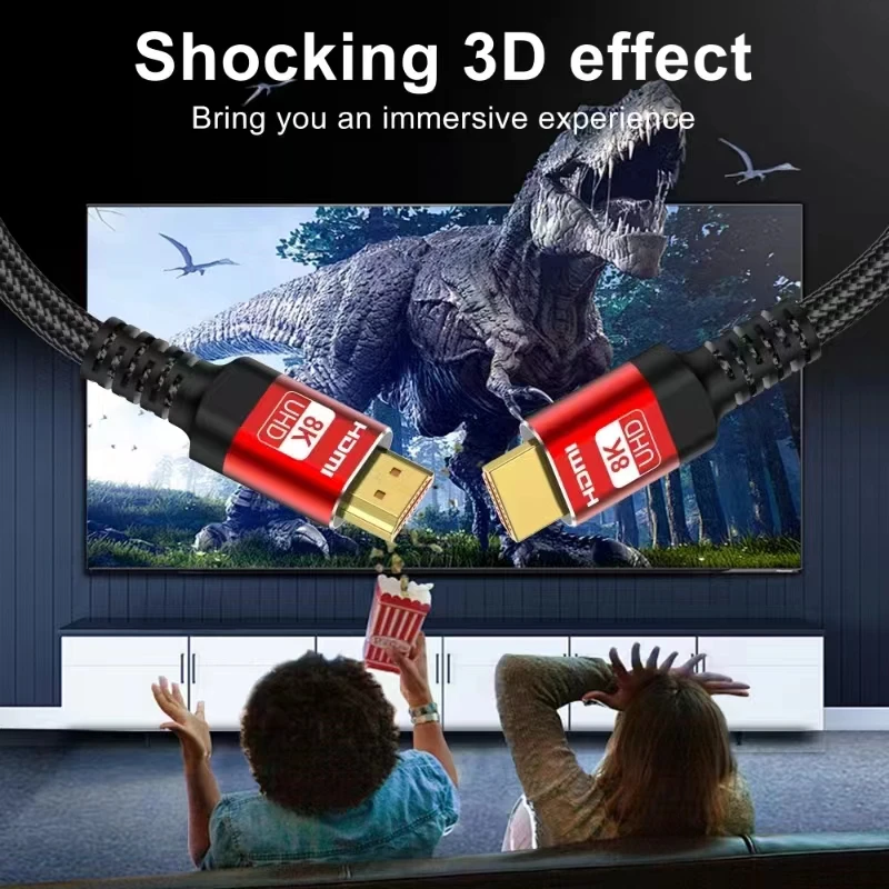 High Speed Hd Mi Cable 8k Movie 1m 1.5m 2m - Buy 8k 60hz 4k 120hz 2.1 ...