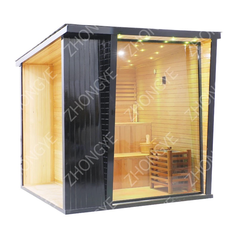 Big Size Hemlock Wooden Tradition Steam Sauna Room For Outdoor - Buy ...
