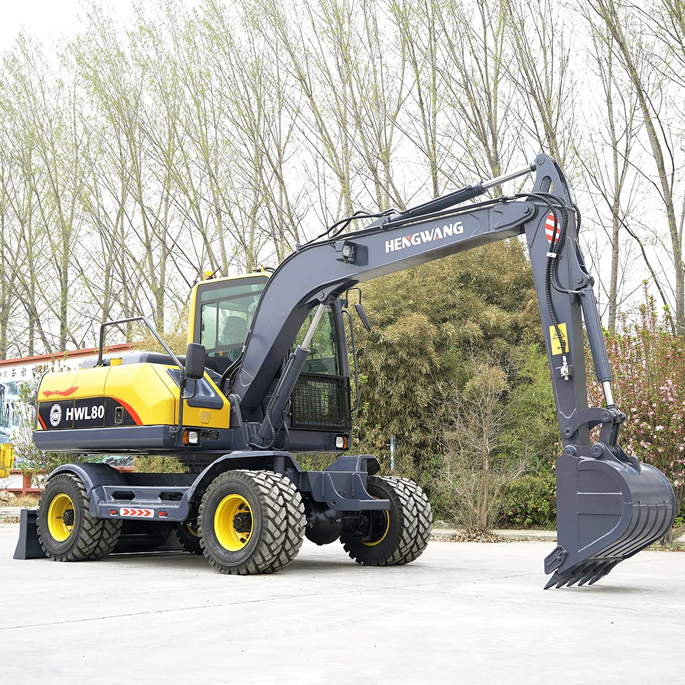 High Quality Wheeled Excavator 6 Ton 8 Ton10 Ton 12ton Small Wheel ...