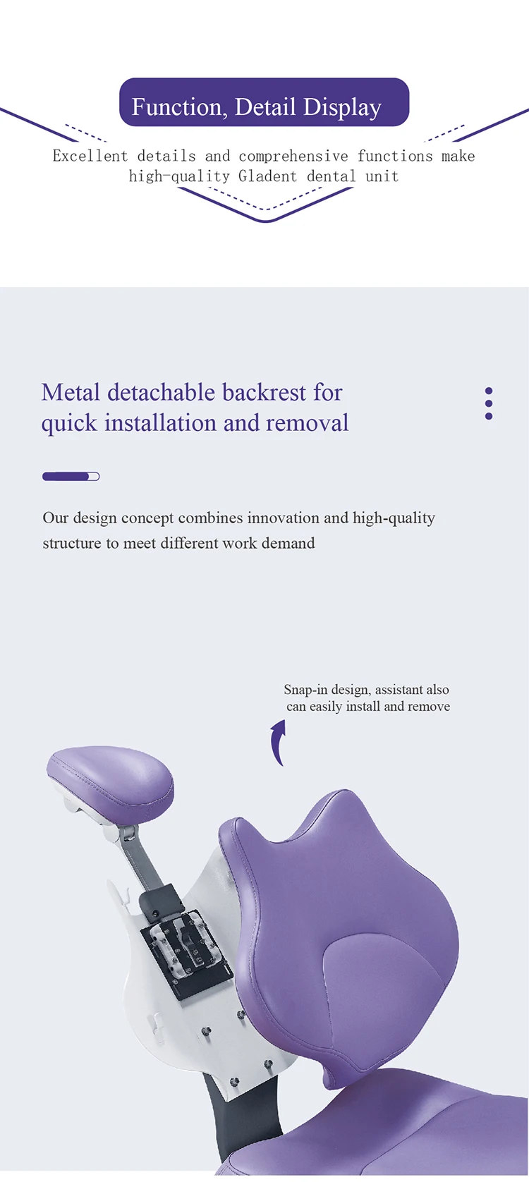 Dental Chair China With Bionic Butterfly Backrest And Multi-joint ...