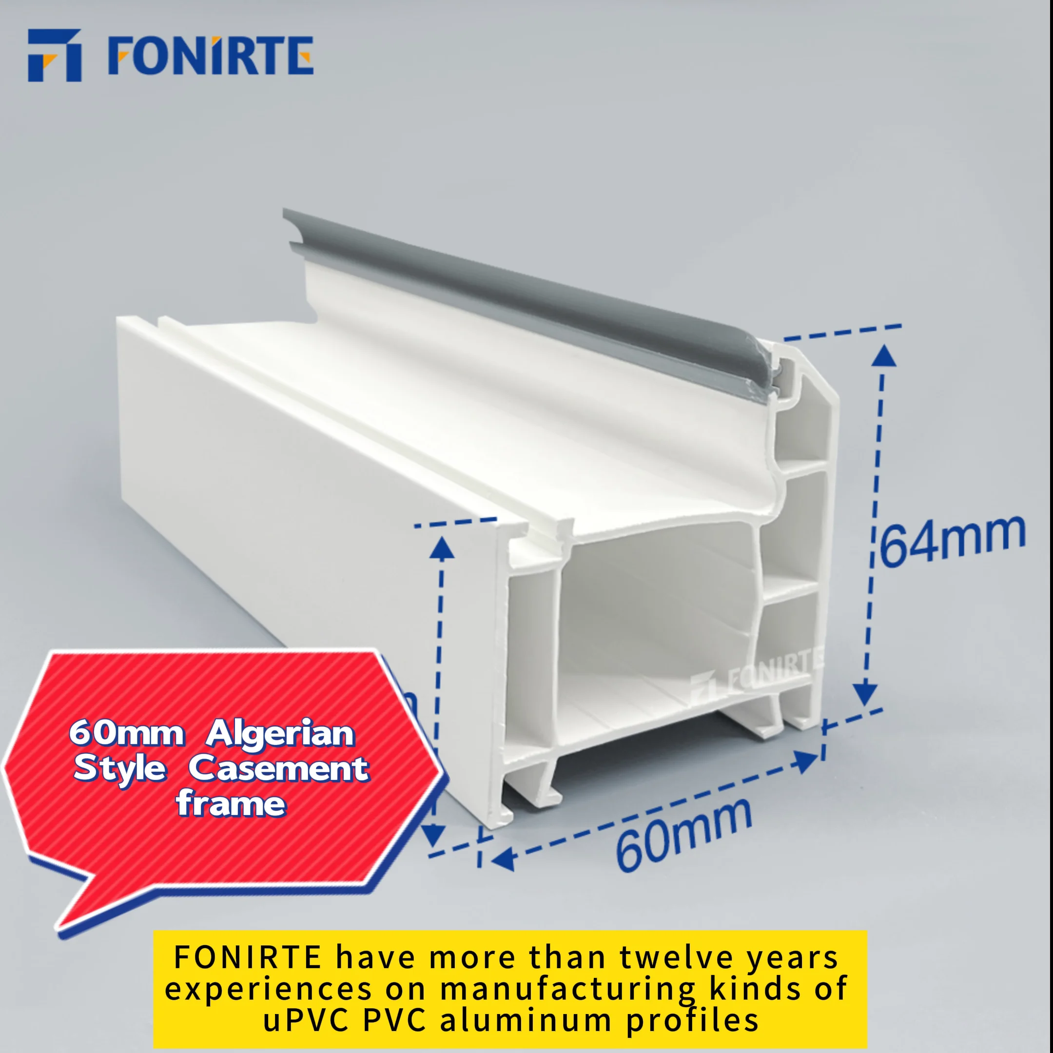 Upvc Window Profiles Extrusion Machine Pvc Profiles Manufacturer 100% Lead Free Plastic Profiles ...