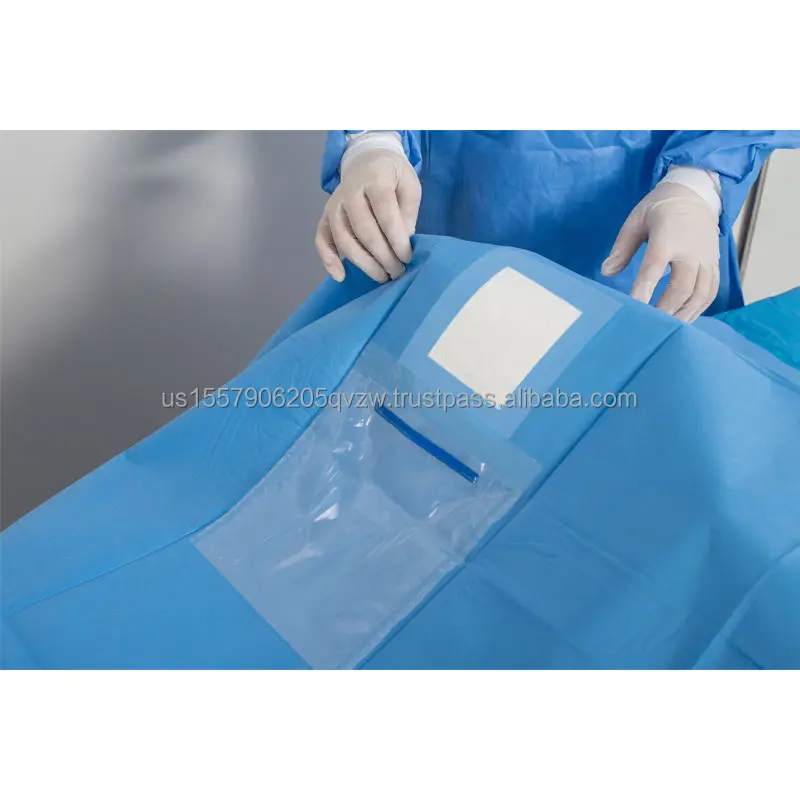 Disposable Surgical Sterile Eye Drapes With Fluid Collection Pouches ...