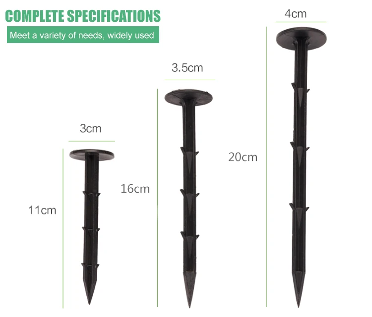 Hot Sale Ground Nail For Garden Fixed Weed Mat Plastic Nail Black ...