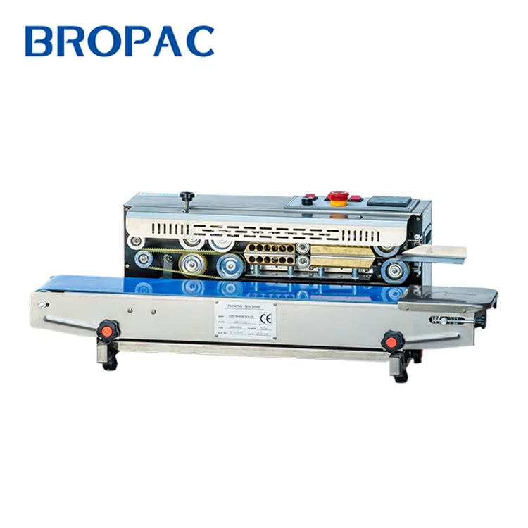 Bropac SF150W Automatic Horizontal Plastic Film Bags Heat Sealing Machine Continuous Band Sealer ...