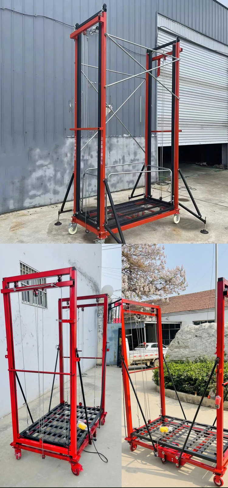 500KG Mobile Portable Electric Scaffold - Ideal for Construction