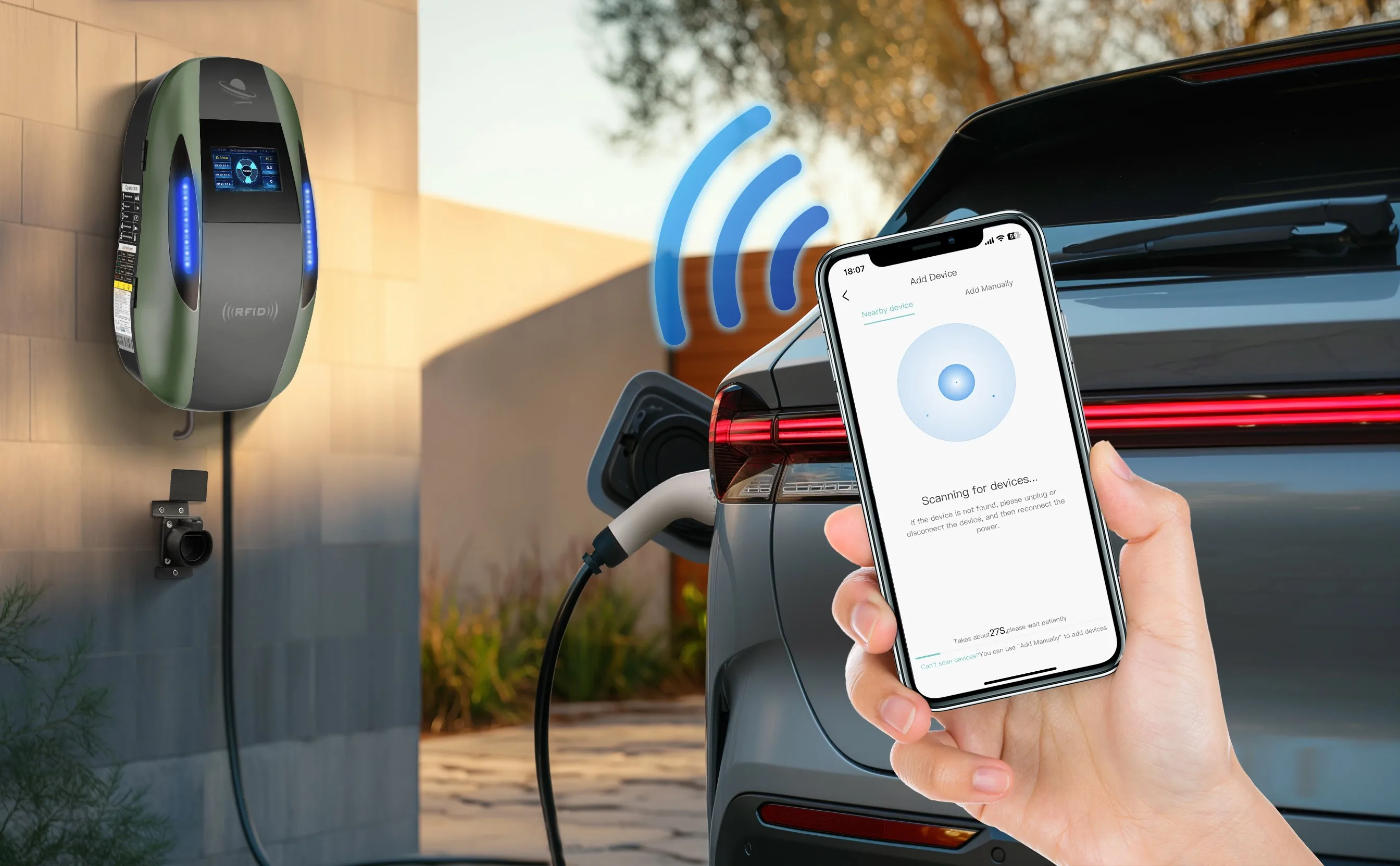 Ac Ev Charger Wall Box Type 2 Fast Charging Wall-mounted Ac Ev Charging ...