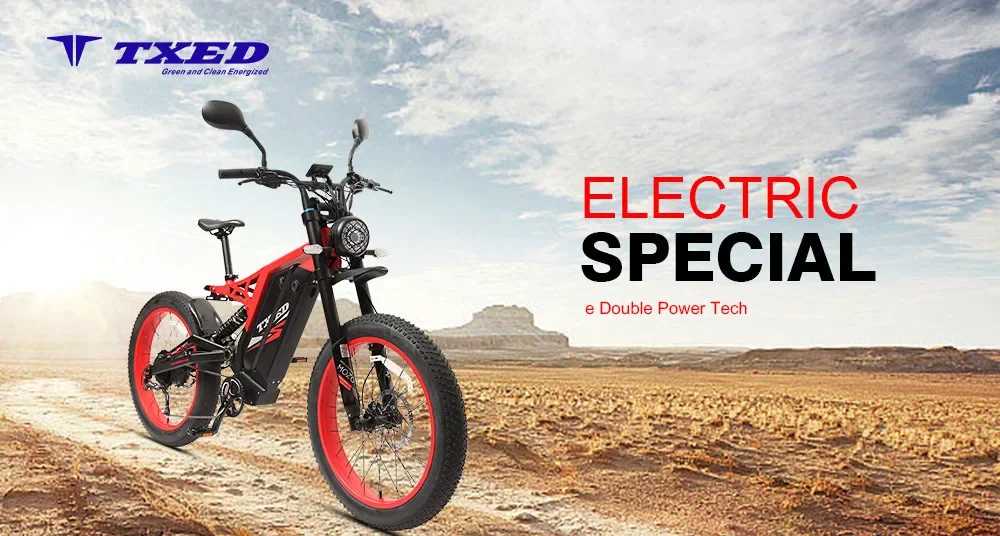 Txed New Fashion 26 Inch Suspension Electric Dirt Bike Adult Off-road ...