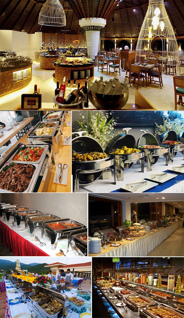 4.5l 6l 8l Buffet Use Chafing Dish Buffet Set Gold Chaffing Dishes ...