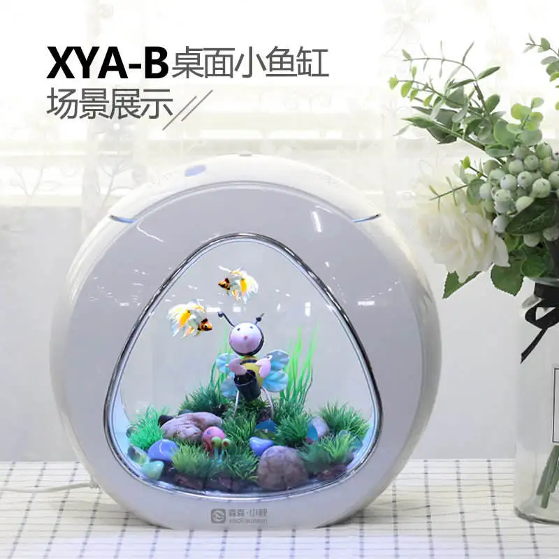 Sunsun 4 in 1 Glass Mini Fish Tank - Eco & Stocked Betta Tank