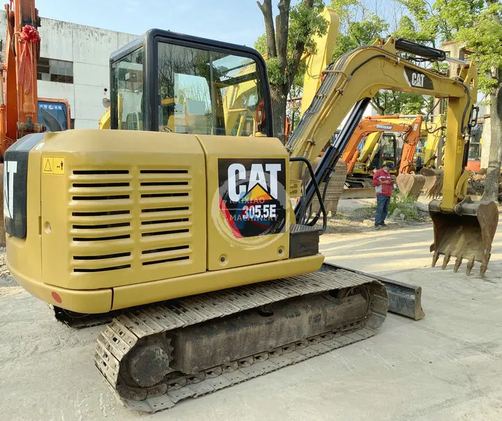 Used Mini Caterpillar Cat305.5e Cat55 Cat306 Excavator 6ton Small ...