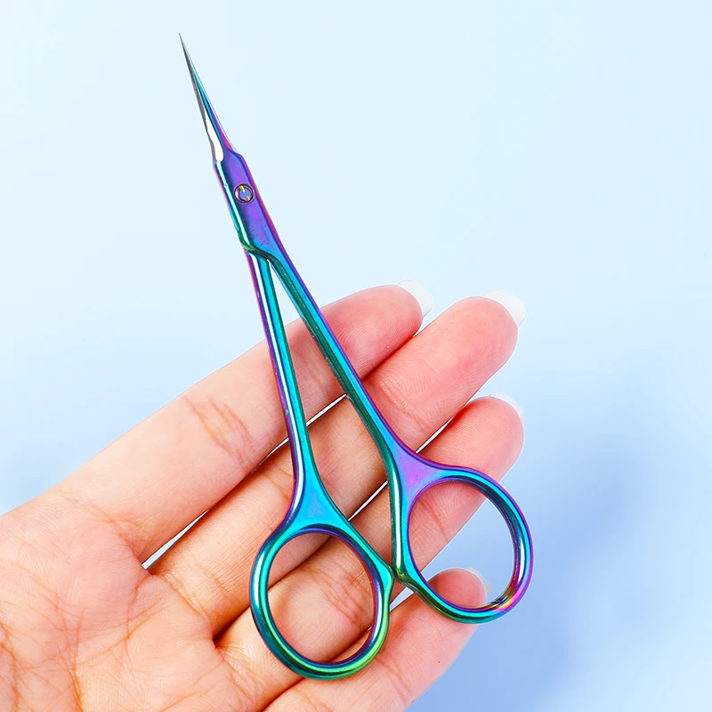 Stainless Steel Nail Cuticle Scissors - Sharp & Foldable