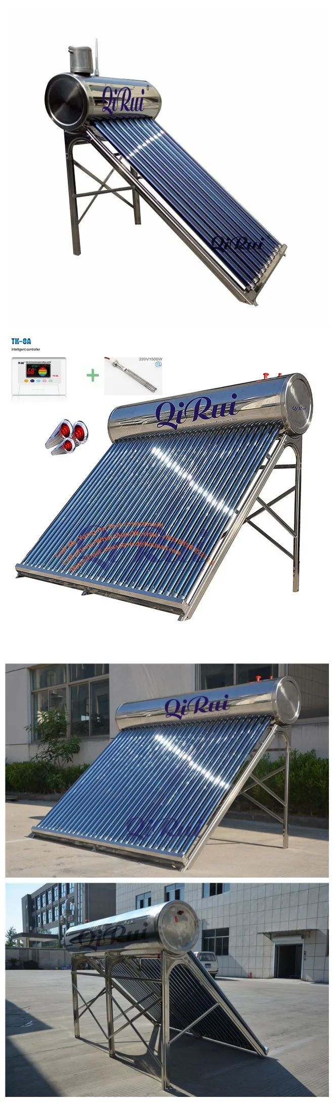 Complete 50L to 500L Solar Hot Water Boiler Systems