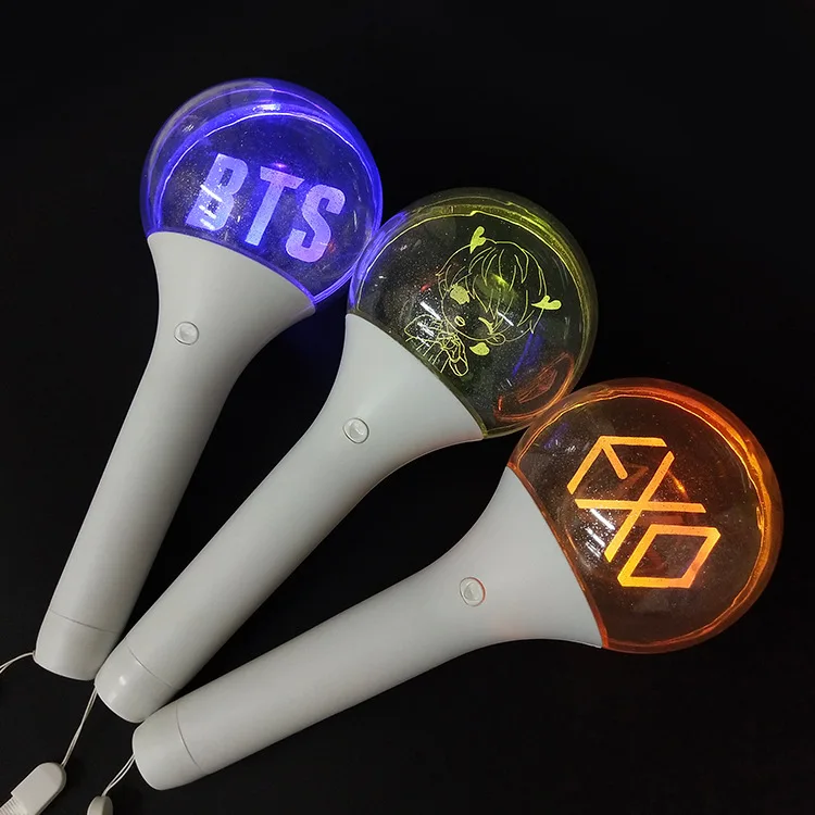 Customizable Spherical LED Light Stick Acrylic Light Stick Party Light ...