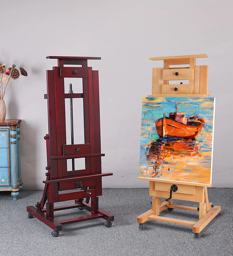 Meihui Extra Large Professional Artist Easel - Solid Beech Wood
