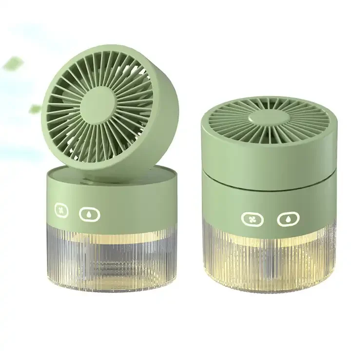 2025 Water tank with Fan Desk Table Cooling air Usb Rechargeable Hand ...