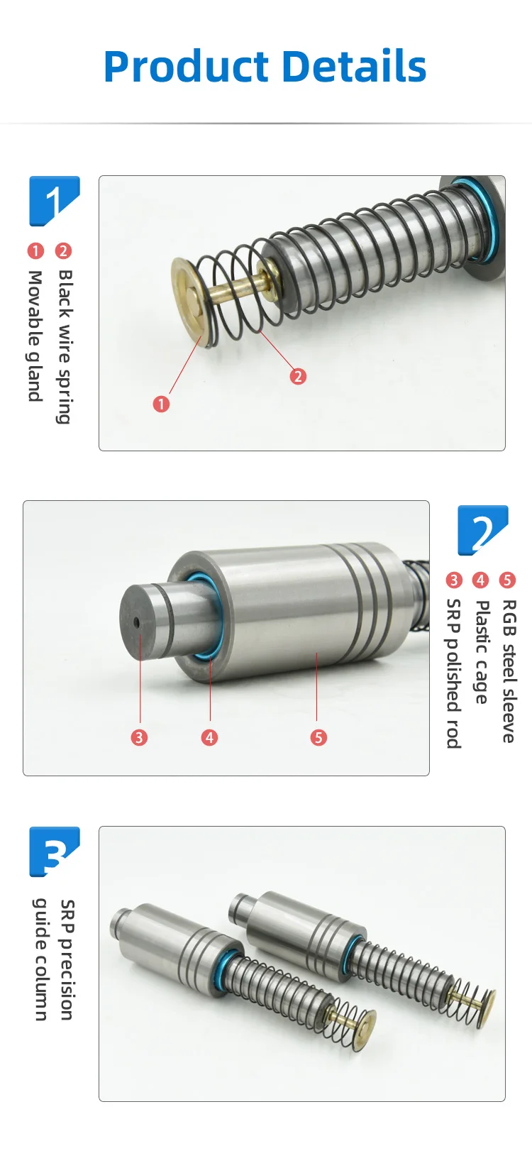 Hardware Mold Guide Post Set - Precision for Injection Molds