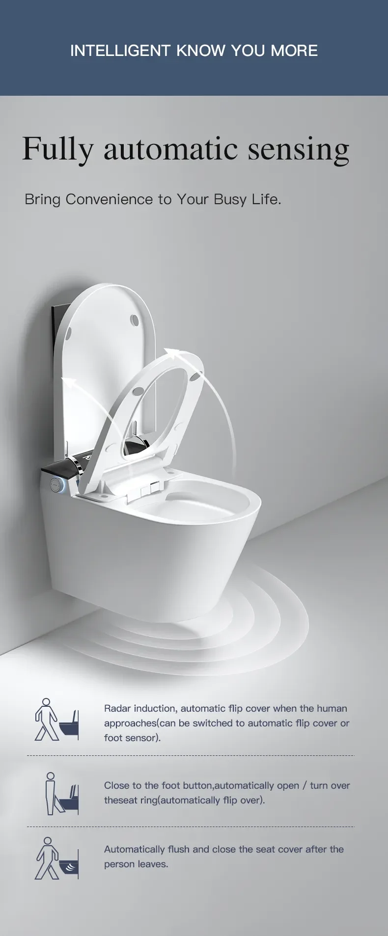 Smart Toilet with Automatic Bidet and Flush - Watermark Electric WC ...