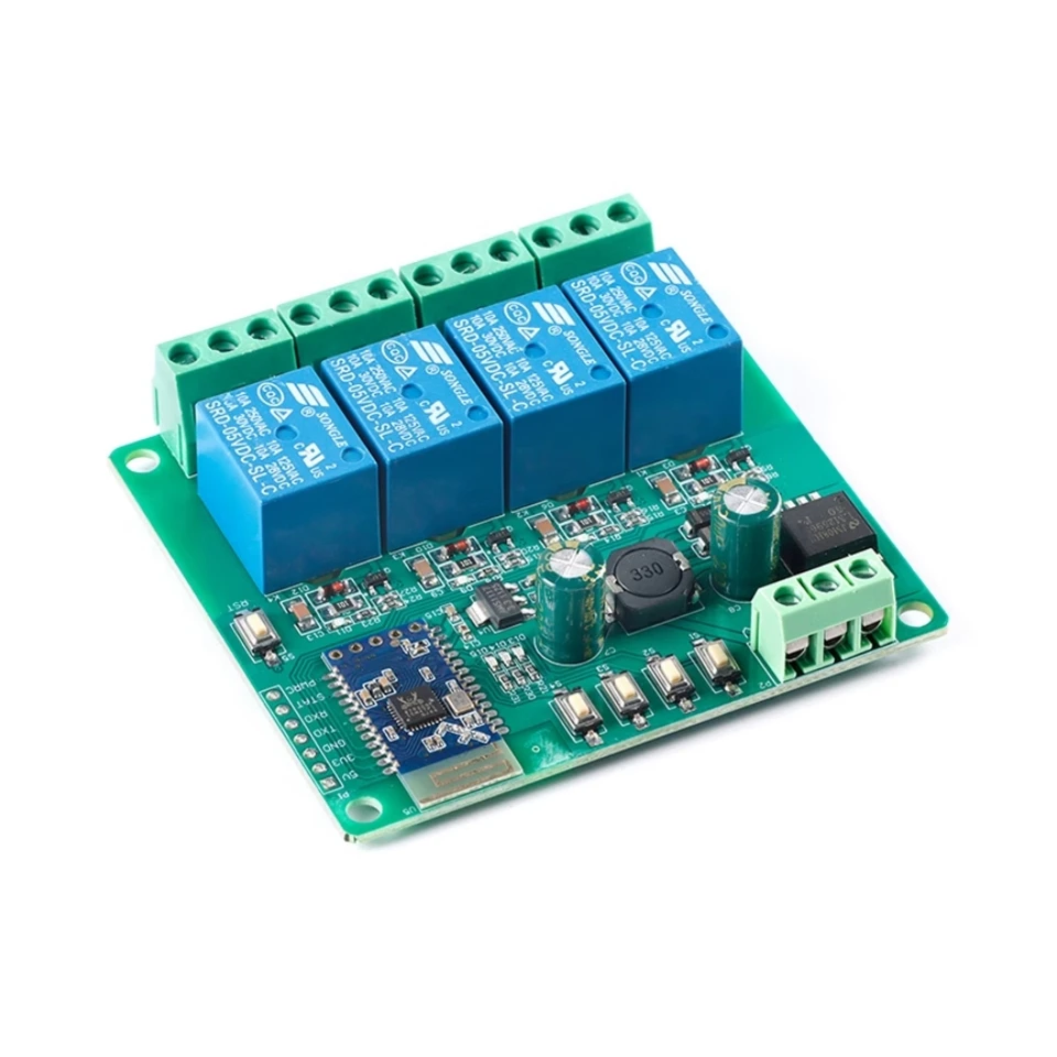 Four-way 5.0 relay BLE Networking MESH networking Mobile APP remote ...