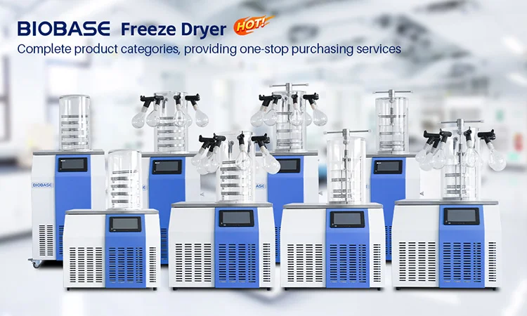 BIOBASE Laboratory Freeze Dryer BK-FD18P With 8 Manifold Flask ...