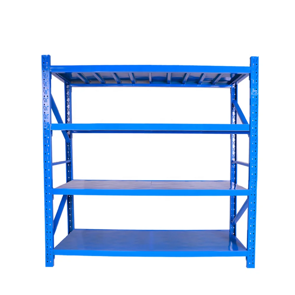 Heavy Duty Adjustable Industrial Warehouse Garage Shelving Metal Frame ...