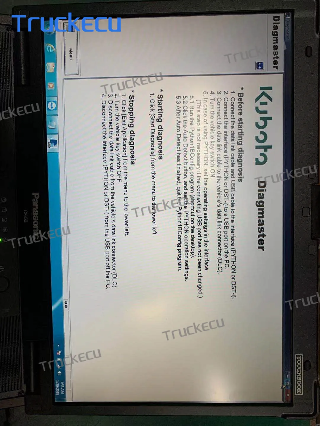 Agricultural For Kubota Takeuchi Diagnostic Kit (python) Diagnostic ...