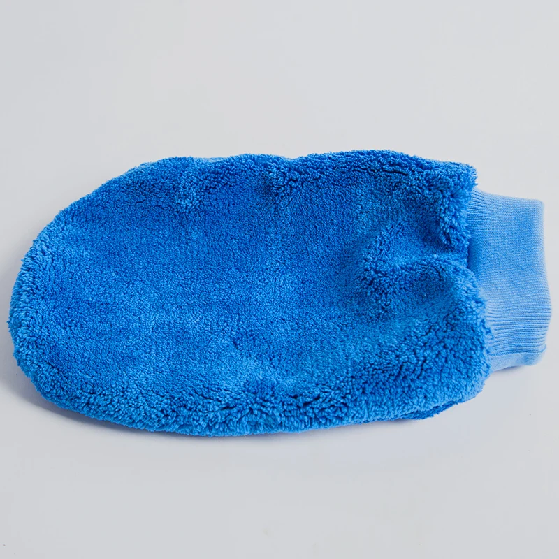 Custom Microfiber Waterproof Car Soft Plush Gloves Cleaning Car Washing ...