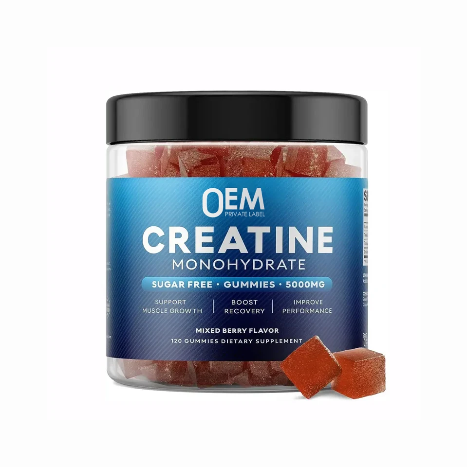 Custom Creatine Monohydrate Gummy Candy Vegan Weight Gain Gummies ...