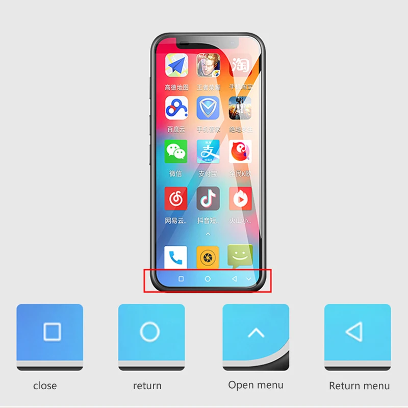 Melrose 2019 Slim Mini Smartphone - 3.4'' Display, Android 8.1, 5MP ...