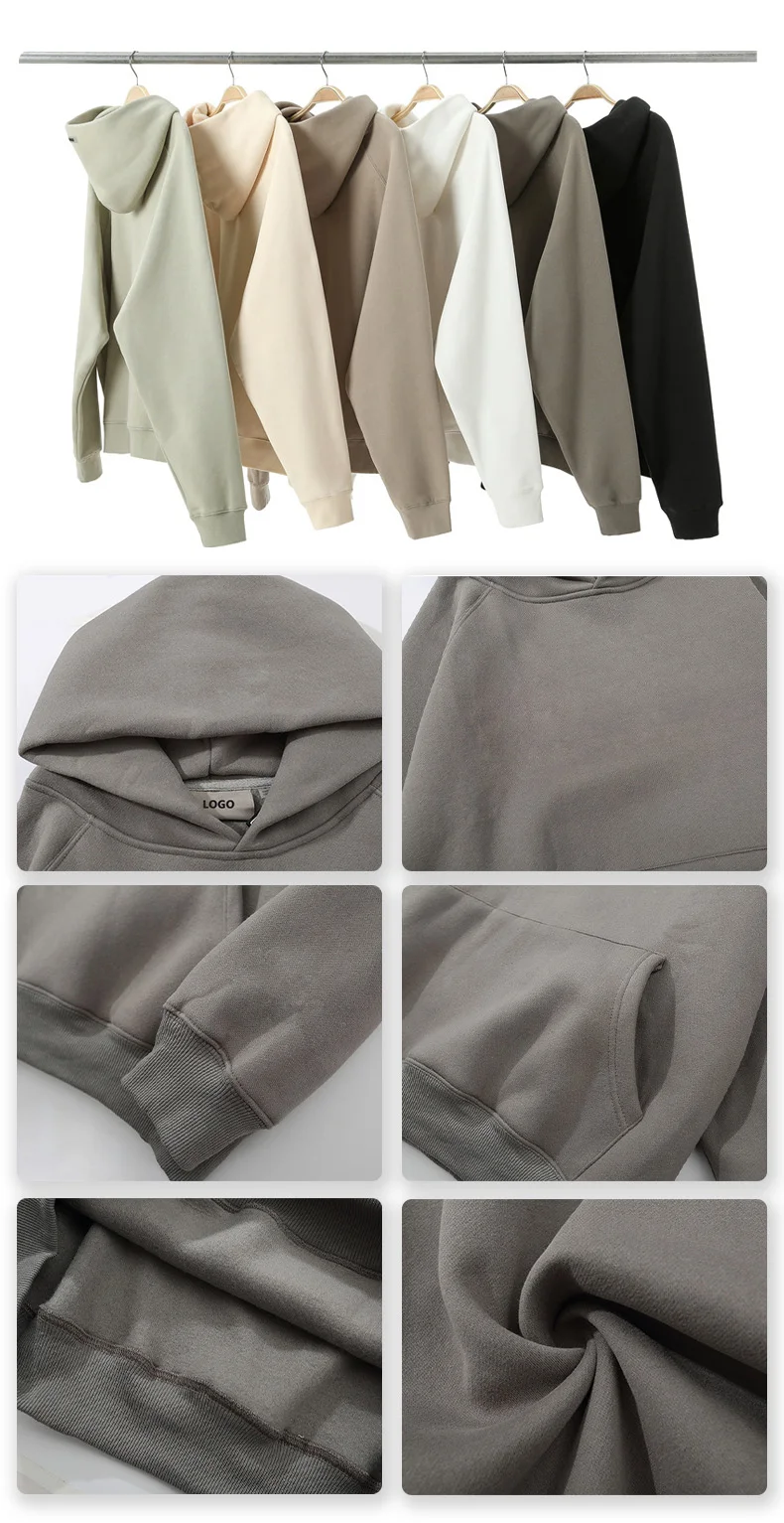 Modern Full Zip Hoodie For Men Dual Tone Soft Casual Hooded Sweatshirt ...