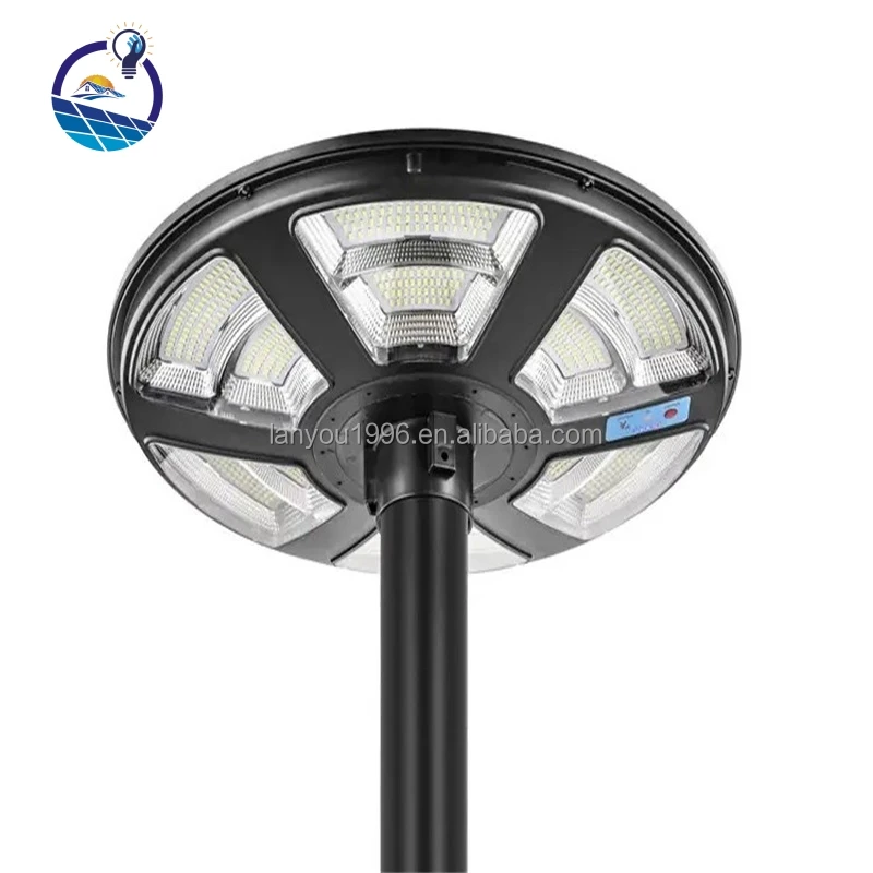 1000W 2000W Round LED Solar Powered UFO Street Light 360 Wide Angle ...