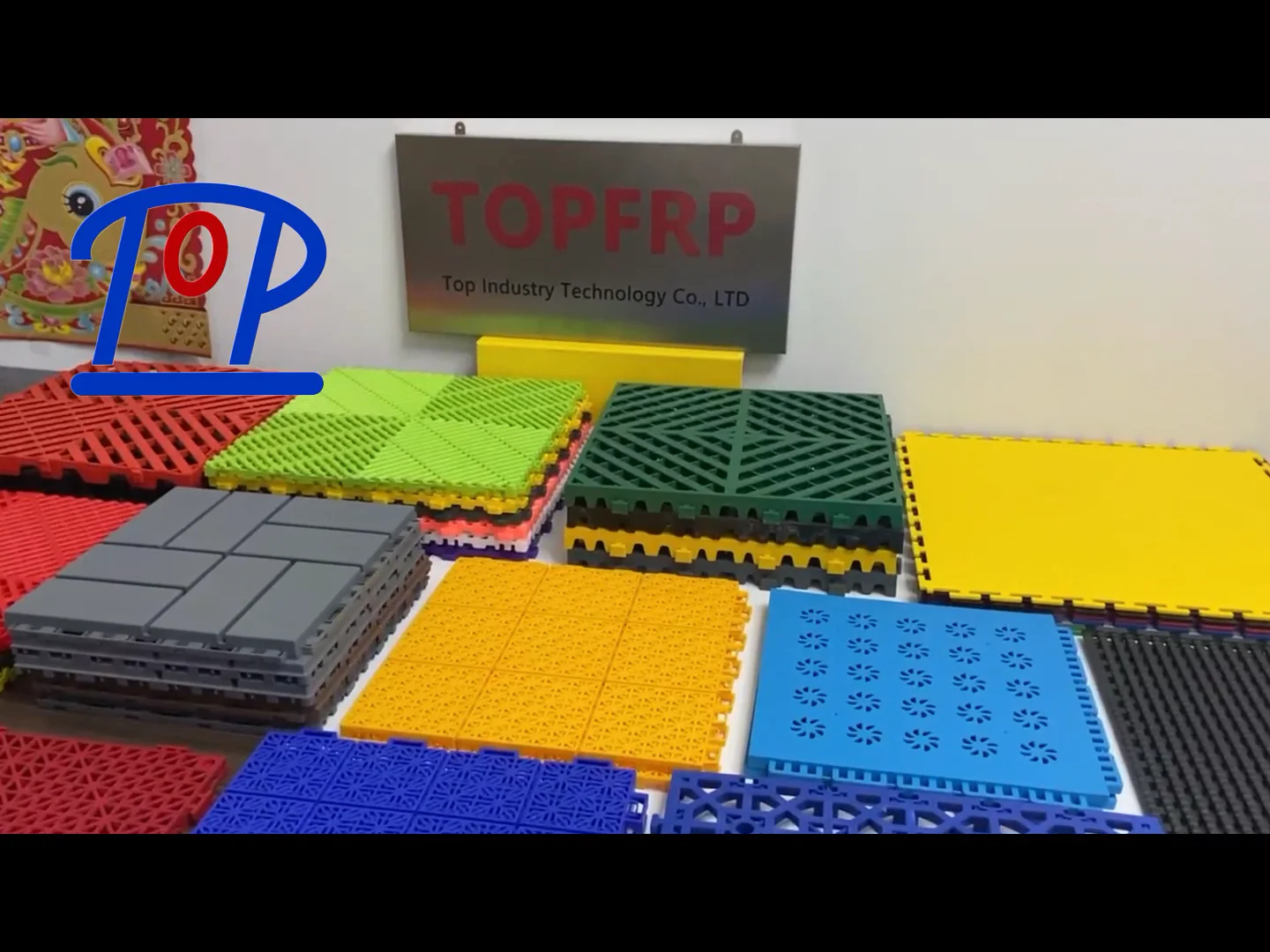 Anti Slip Pp Interlocking Garage Flooring Tiles Rib Self-draining ...