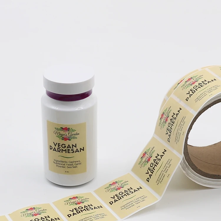 Custom Adhesive Waterproof Label Stickers - Gold Foil