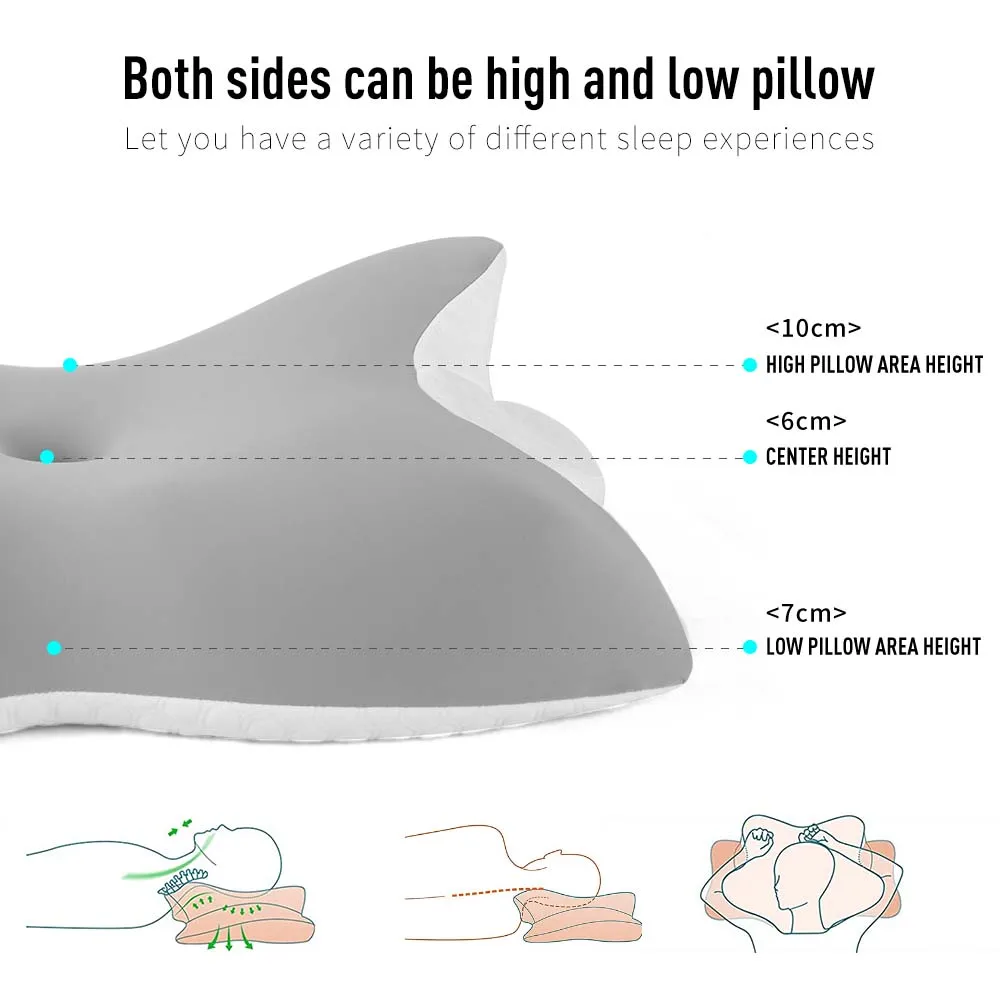 Different Sleeping Postures Acceptable Stomach Sleep Pillows Memory ...