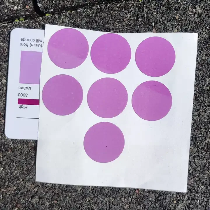 Color Change Spot Sunbathing Skin Sunscreen Sensor Uv Test Detection Uv ...