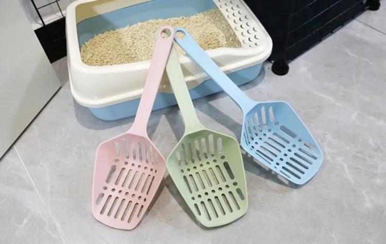 Durable Easy Use Toilet Cleaning Poop Cat Litter Shovel Plastic Pet ...