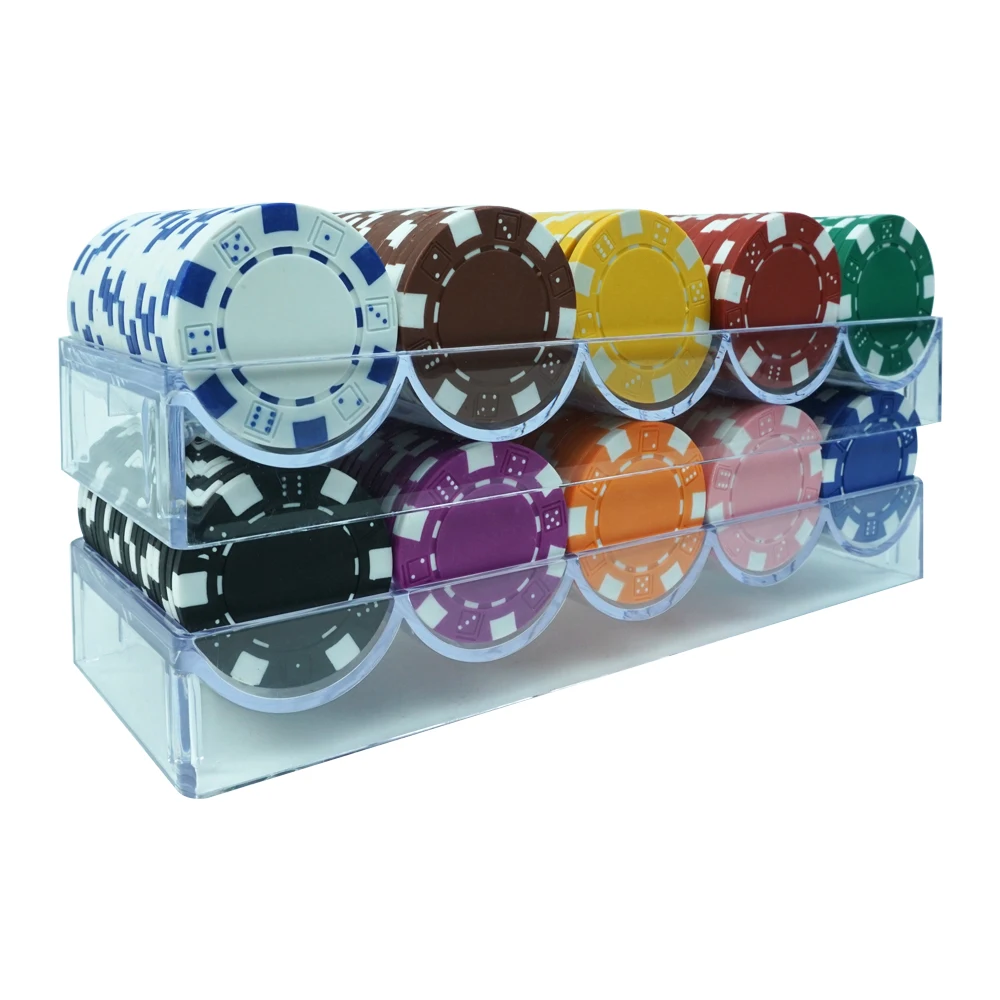 40mm Striped Dice Poker Chips - Quality & Customization