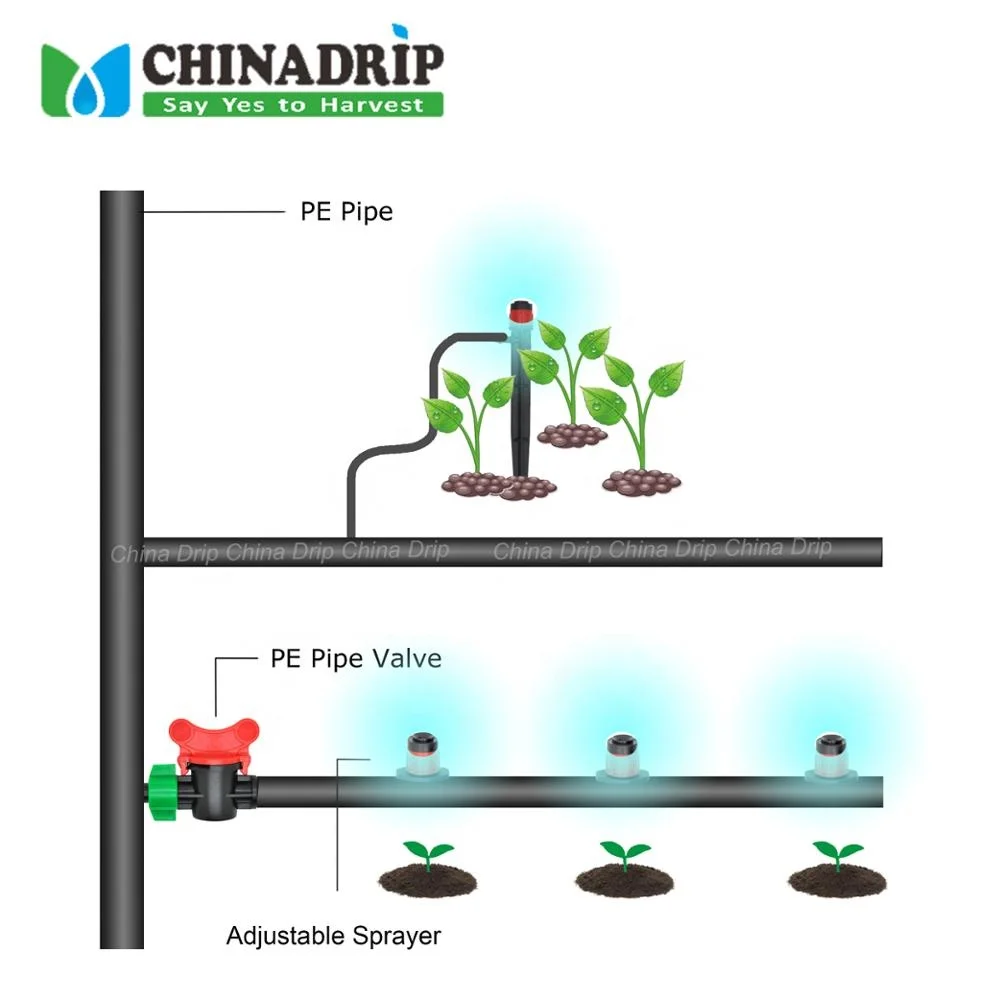 Drip Irrigation System Adjustable Spike Dripper Sprayer For Agriculture ...