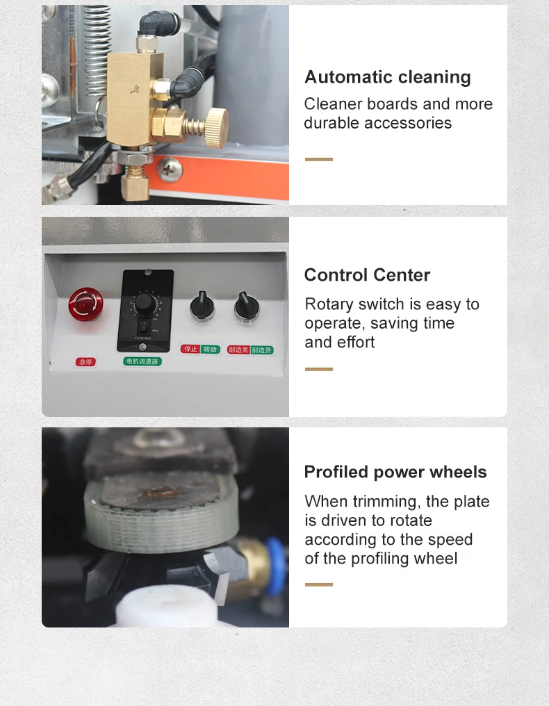 Folding Arm Curve Trimming Machine Woodworking Double Side Trimming ...