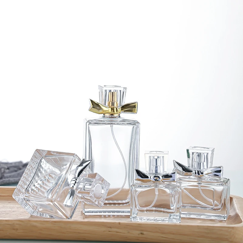 Factory Direct 25ml 35ml 50ml 100ml Clear Rectangle Perfume Bottle ...