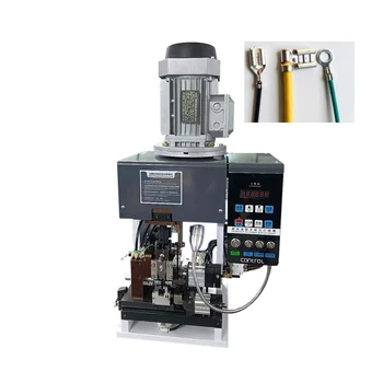 Vertical Pneumatic Ac Dc Terminal Stripping Crimping Machine Automatic ...