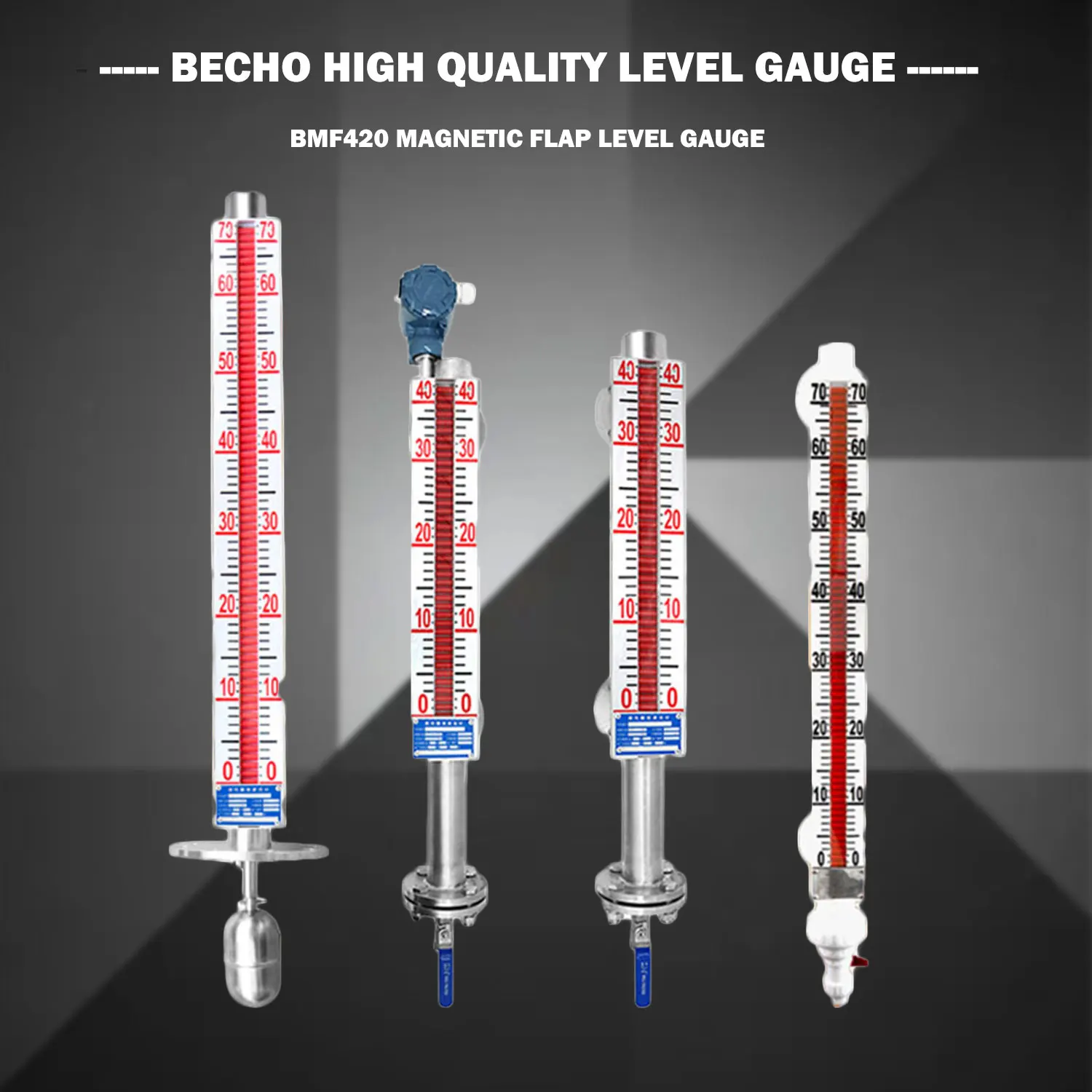 lpg tank Magnetic Level Transmitter Indicator Stainless Steel Float ...