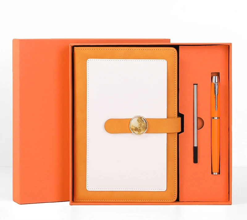 diary 2024 soft 3 ring binder high quality White sewn binding primary ...