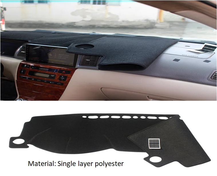 ROHUA MG GS Dashboard Shading Pad Premium Dash Cover Black Flannel ...