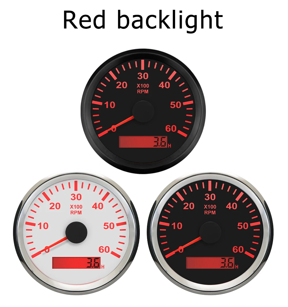 ELING Digital Tachometer REV Counter Meter RPM Gauge 52mm 85mm With ...