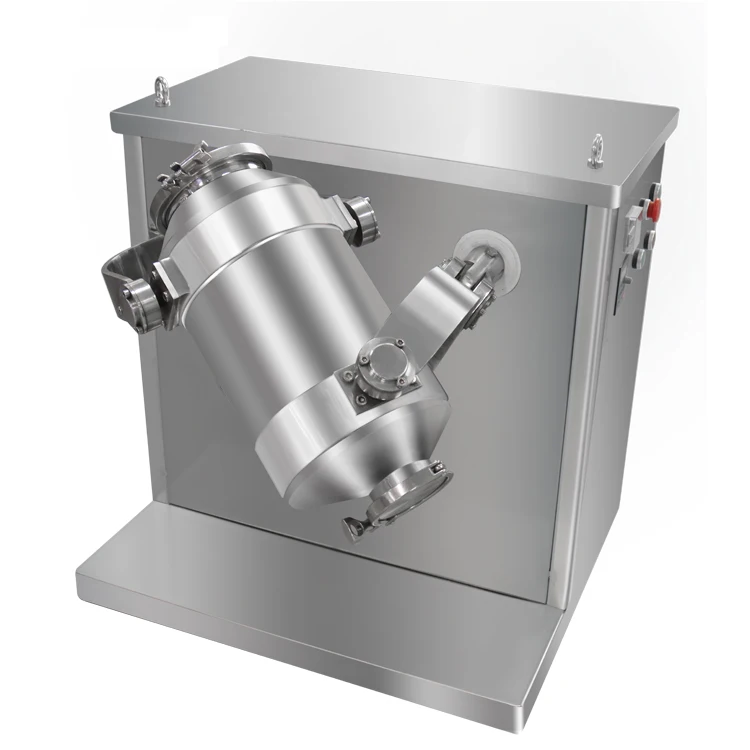 Stainless Steel SUS 304 Industrial Dry Powder Mixer Rotating Drum 3D ...