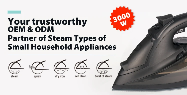 Steam Iron - High-End Repasser with 2000w Portable Pressing Power
